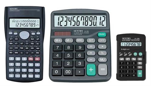 Sentry Triple Pack Home and Office Calculators – Multi Store
